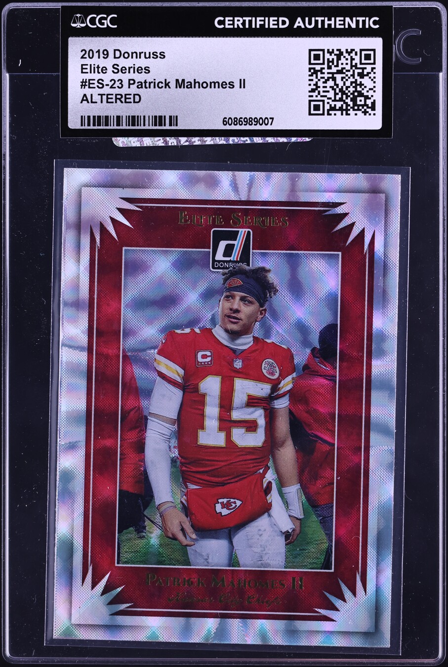 2019 Donruss Elite Series Patrick Mahomes II #ES-23 CGC ALTERED AUTH on ...