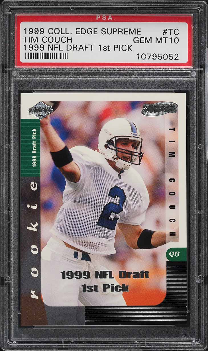 1999 Collector's Edge Supreme Tim Couch ROOKIE #TC PSA 10 GEM MINT on ...