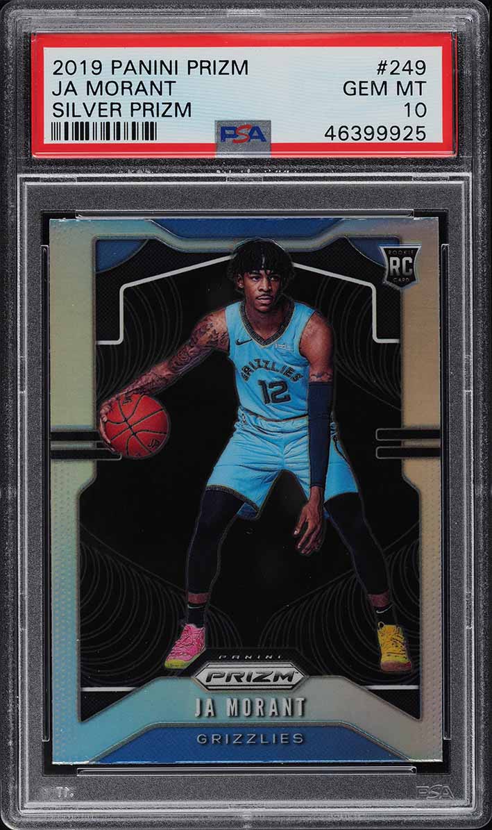 2019 Panini Prizm Silver Ja Morant ROOKIE #249 PSA 10 GEM MINT on ...