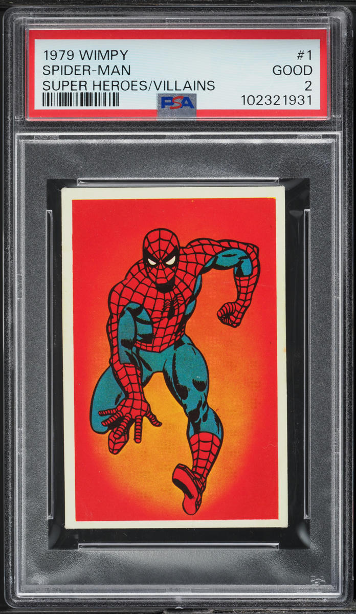 1979 Marvel Wimpy Super Heroes Super Villains Spider-Man #1 PSA 2 GD on ...