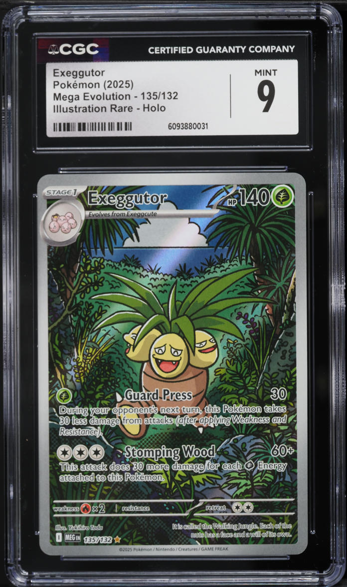 2025 Pokemon Mega Evolution IR Exeggutor #135 CGC 9 MINT on Fanatics ...