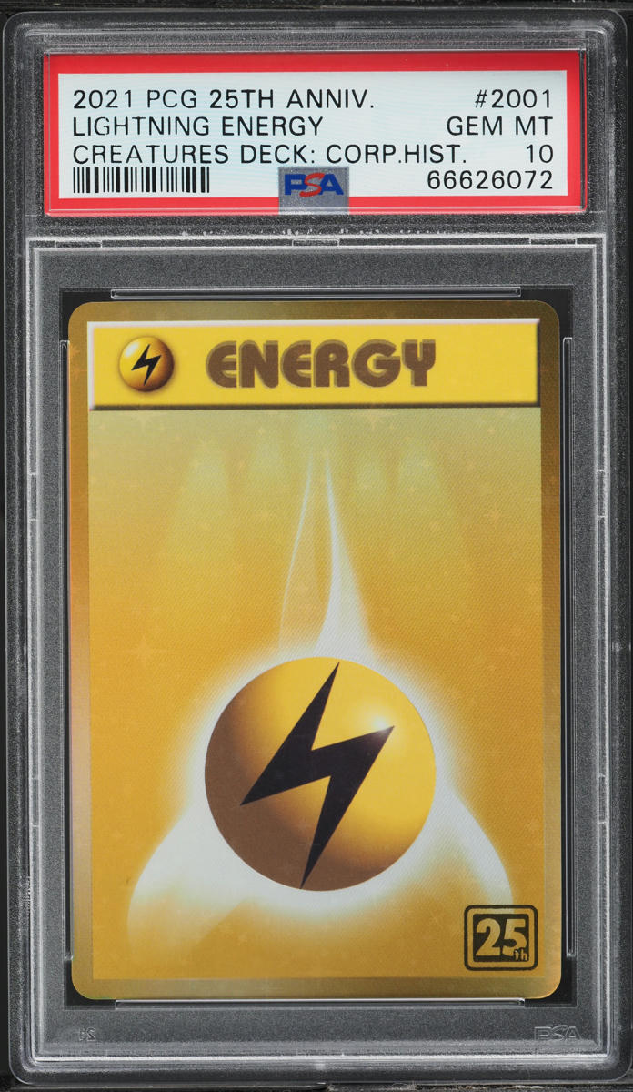 2021 Pokemon Japanese Creatures Deck Corporate History Lightning Energy ...