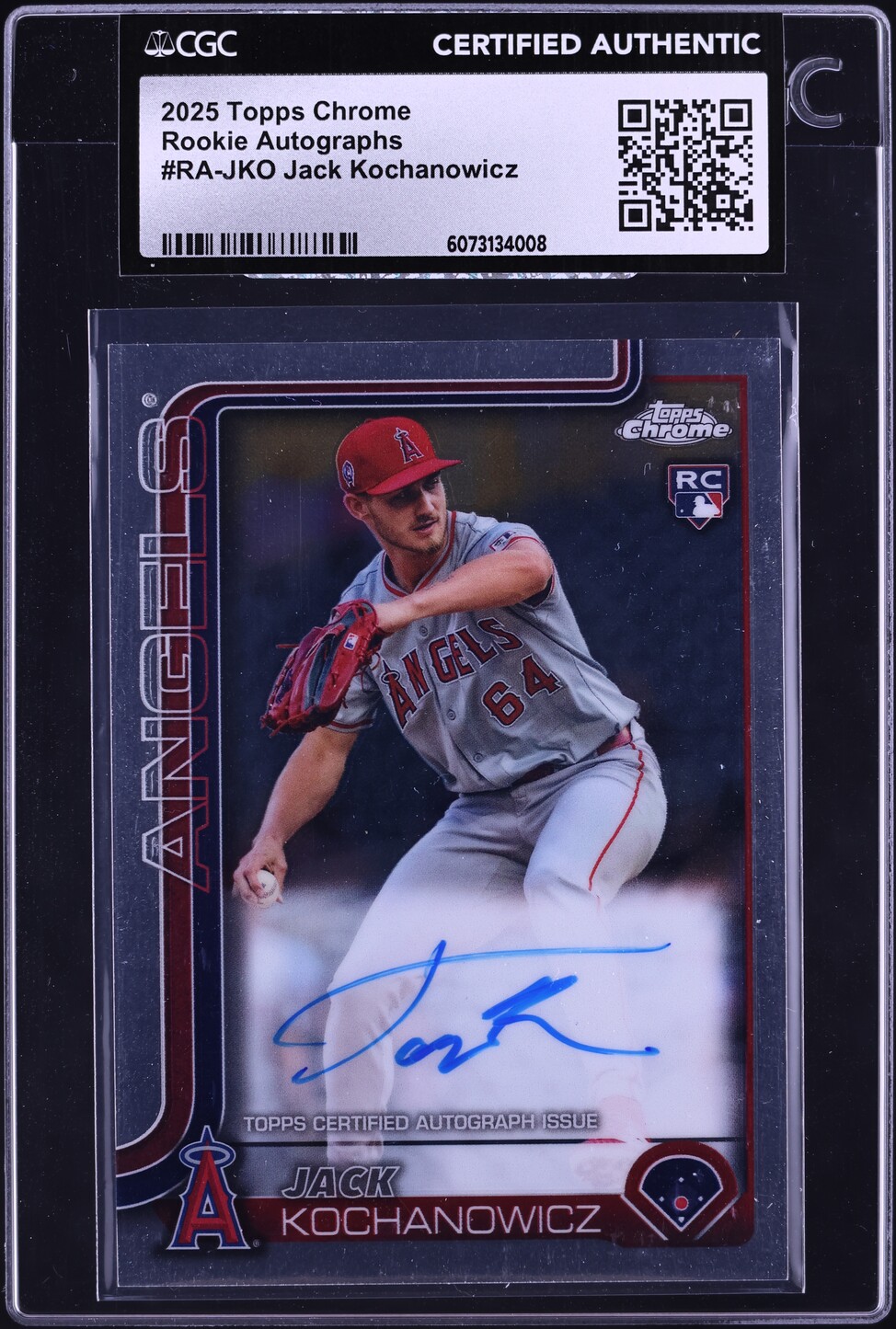 2025 Topps Chrome Jack Kochanowicz ROOKIE AUTO #RA-JKO CGC AUTH on ...