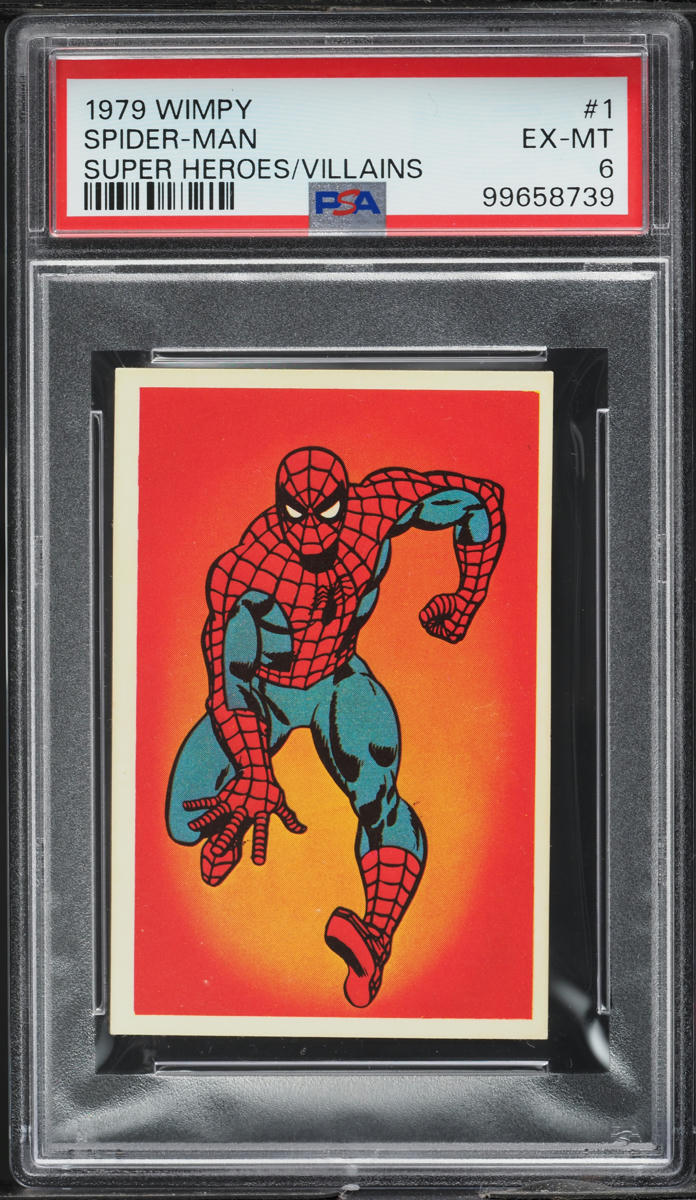 1979 Marvel Wimpy Super Heroes Super Villains Spider-Man #1 PSA 6 EXMT ...