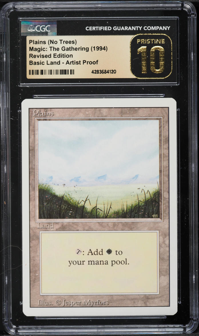 1994 Magic The Gathering MTG Revised Edition Artist Proof Plains CGC 10 ...