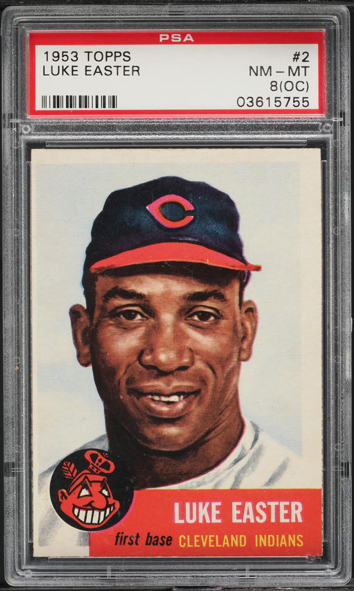 1953 Topps Luke Easter #2 PSA 8(oc) NM-MT on Fanatics Collect