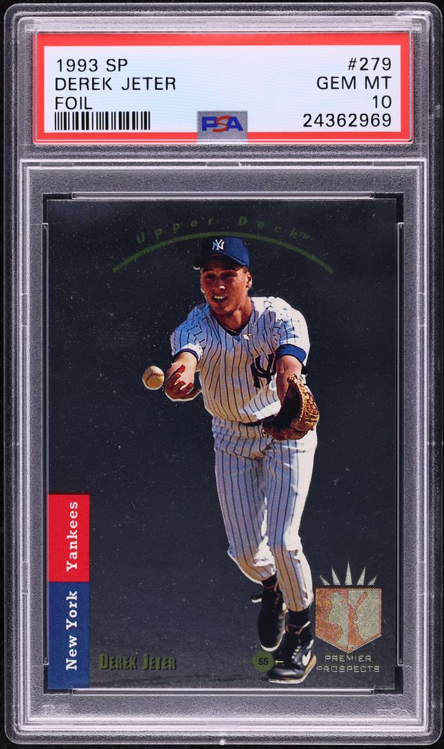 1993 SP Foil Derek Jeter ROOKIE #279 PSA 10 GEM MINT on Fanatics Collect