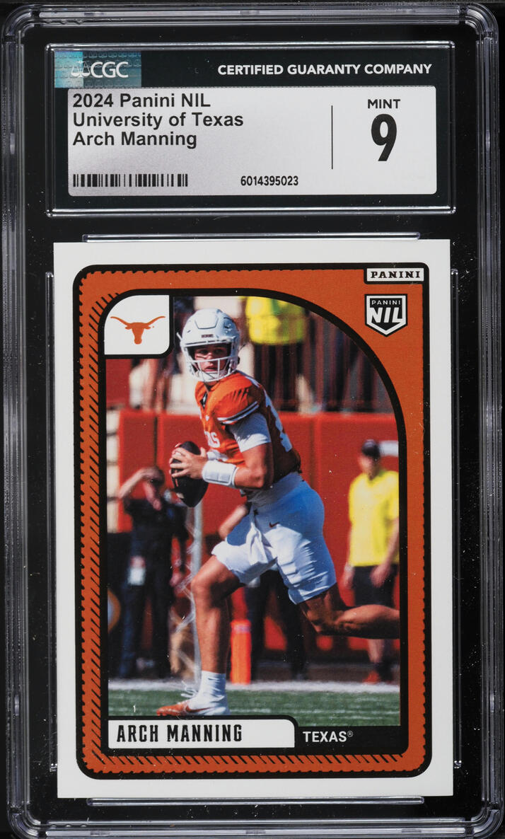 2024 Panini NIL University Of Texas Arch Manning ROOKIE CGC 9 MINT on ...
