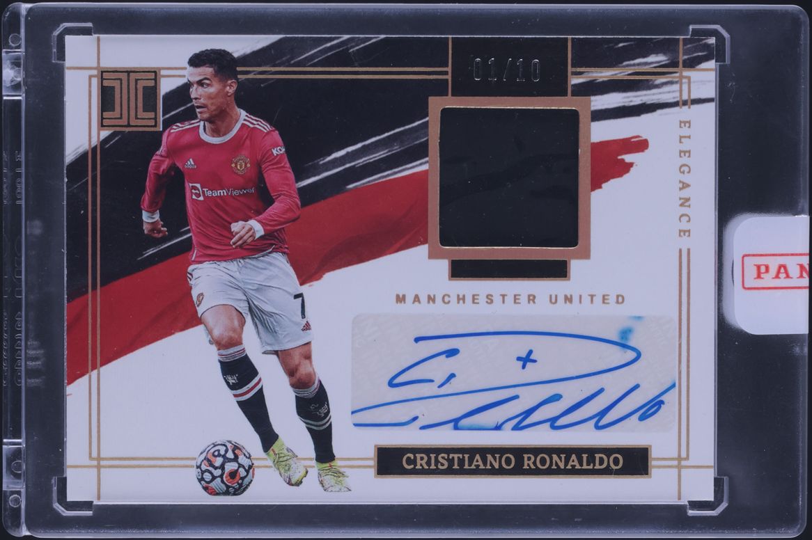 2021 Panini Impeccable PL Elegance Gold Cristiano Ronaldo PATCH AUTO 1/ ...