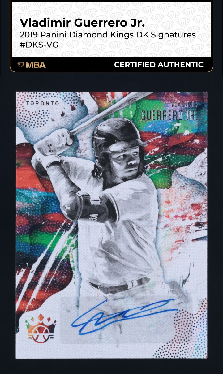 2019 Panini Diamond Kings Vladimir Guerrero Jr. ROOKIE AUTO #DKS-VG MBA ...