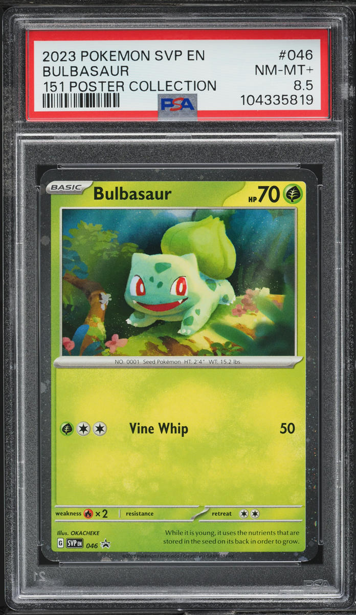 2023 Pokemon SV 151 Black Star Promo Poster Collection Bulbasaur #46 ...