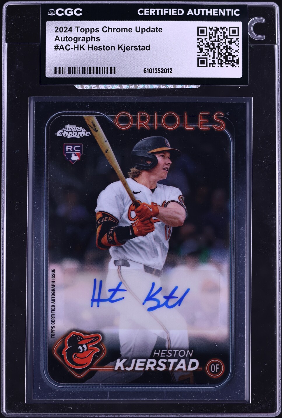 2024 Topps Chrome Update Heston Kjerstad ROOKIE AUTO #AC-HK CGC AUTH on ...