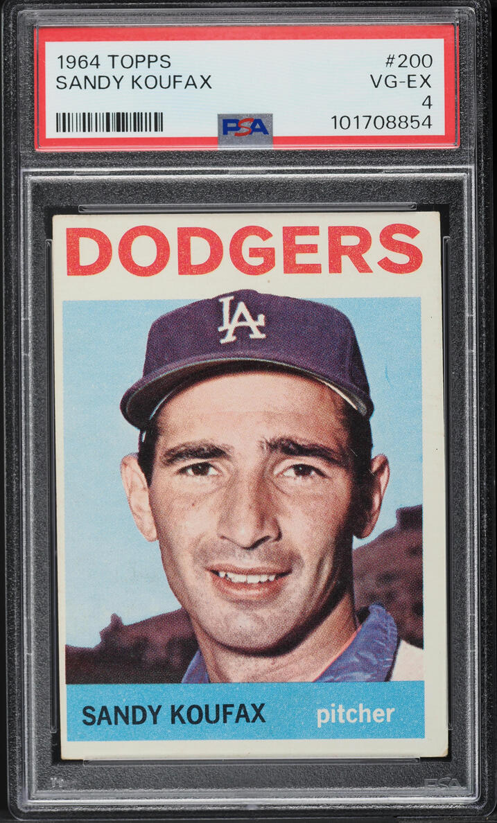 1964 Topps Sandy Koufax #200 PSA 4 VGEX on Fanatics Collect
