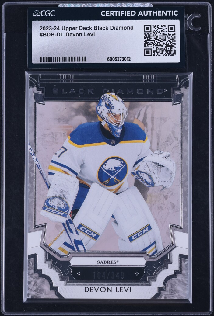2023 Black Diamond Devon Levi ROOKIE /349 #BDB-DL CGC AUTH on Fanatics Collect