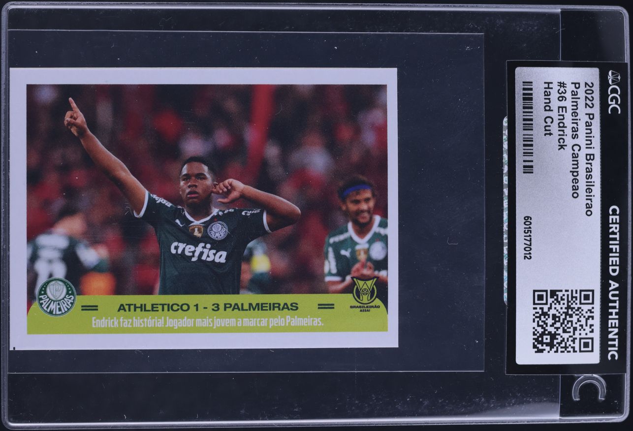 2022 Panini Brasileirao Hand Cut Endrick #36 CGC AUTH on Fanatics Collect