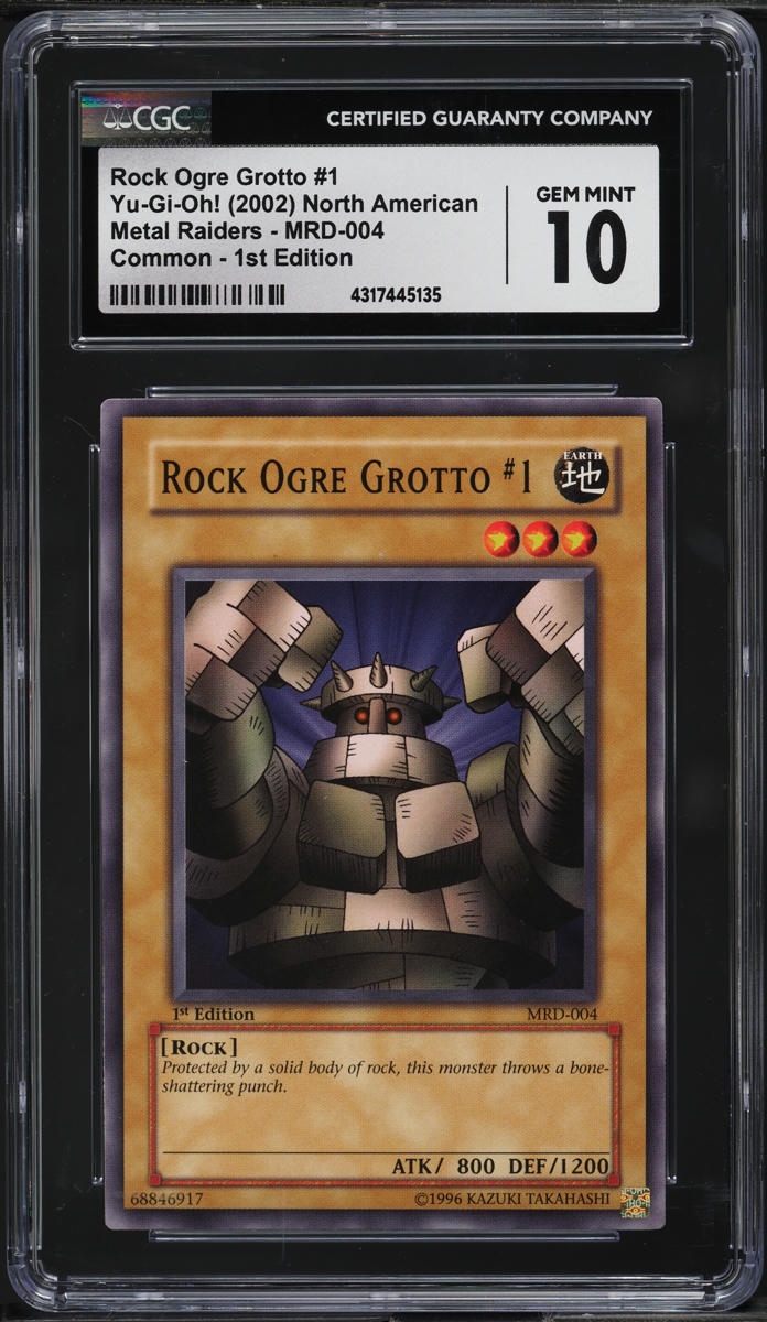 2002 Yu-Gi-Oh! Metal Raiders 1st Edition Rock Ogre Grotto #1 #MRD-004 ...