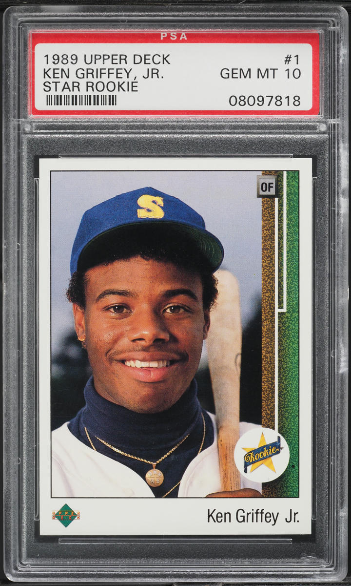 1989 Upper Deck Ken Griffey Jr. ROOKIE #1 PSA 10 GEM MINT on Fanatics ...