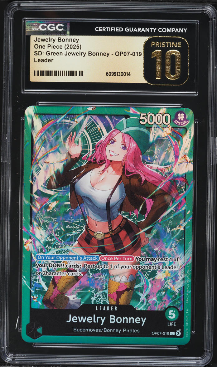 2025 One Piece SD: Green Leader Jewelry Bonney #OP07-019 CGC 10 ...