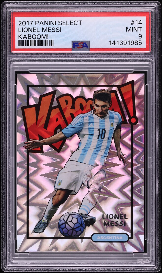 2017 Select Kaboom! Lionel Messi #14 PSA 9 MINT on Fanatics Collect