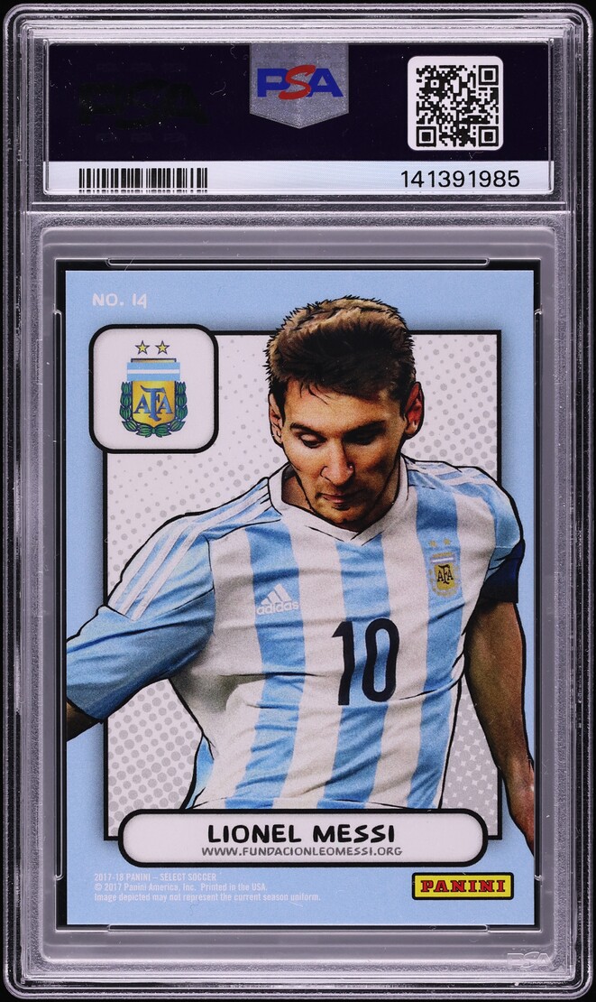 2017 Select Kaboom! Lionel Messi #14 PSA 9 MINT on Fanatics Collect