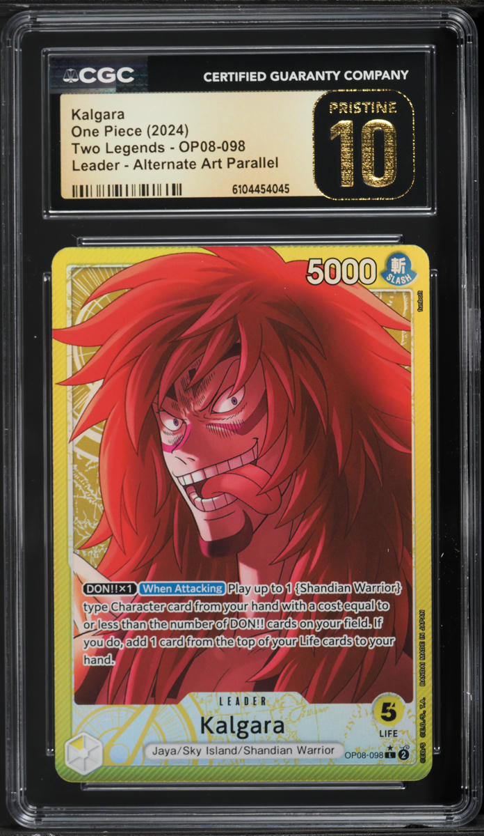 2024 One Piece Two Legends Alt Art Parallel Kalgara L #OP08-098 CGC 10 ...