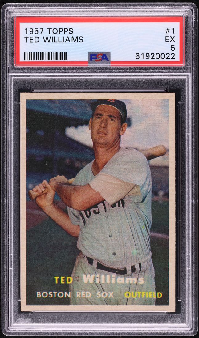1957 Topps Ted Williams #1 PSA 5 EX on Fanatics Collect