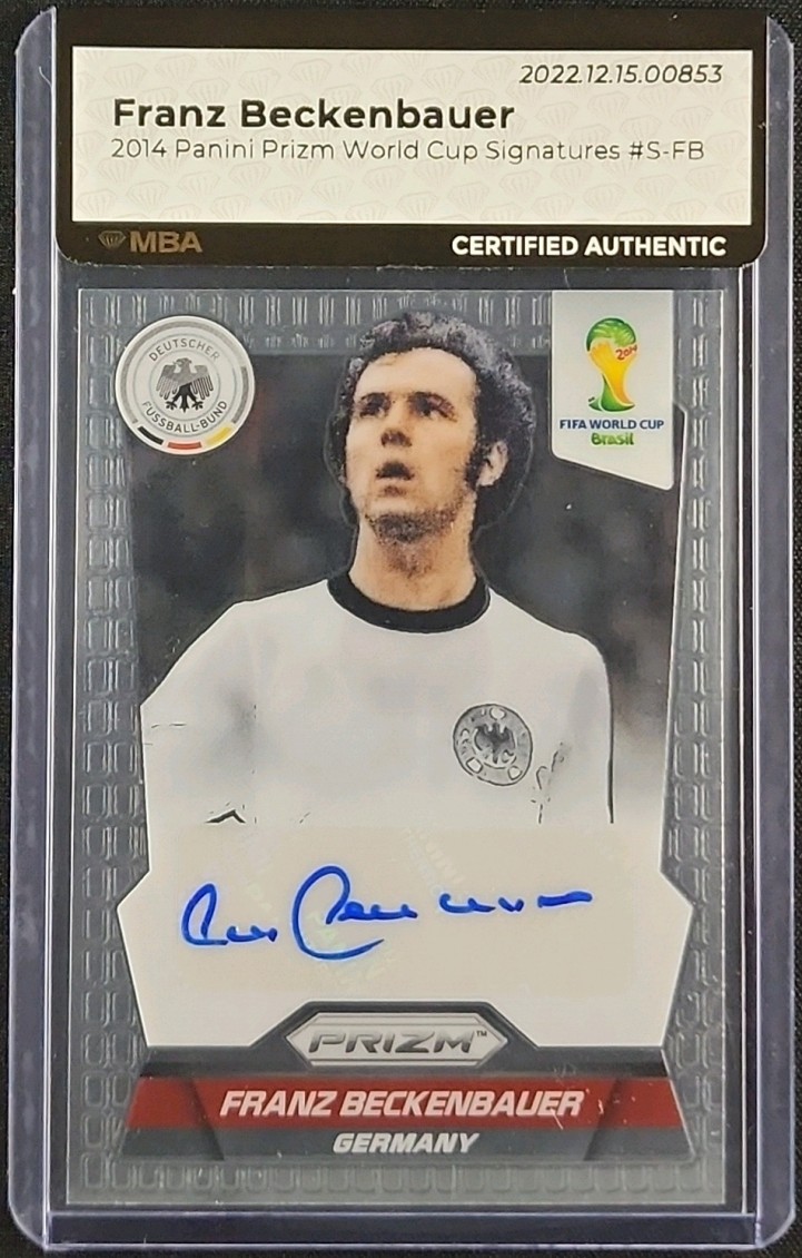 2014 Panini Prizm World Cup Signatures Franz Beckenbauer AUTO #S-FB MBA ...