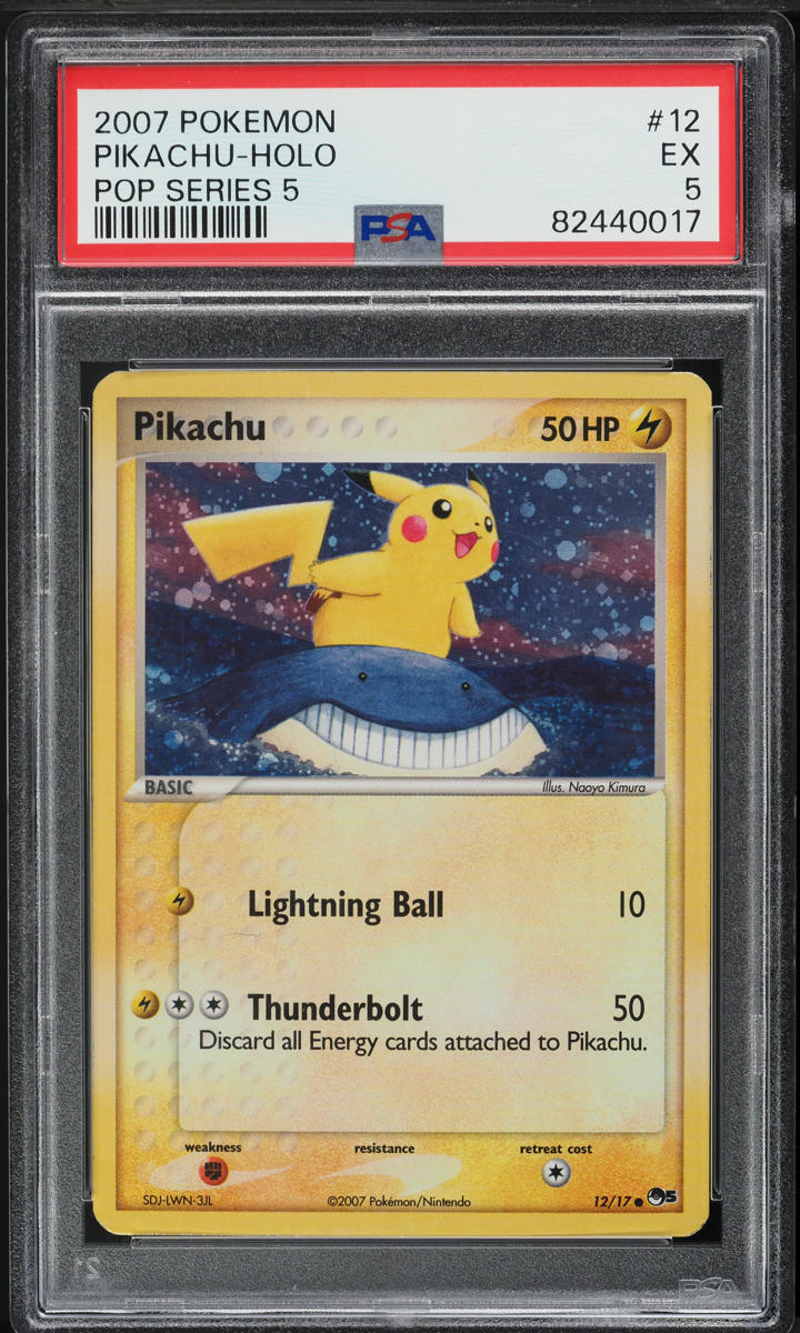 2007 Pokemon Pop Series 5 Holo Pikachu #12 PSA 5 EX on Fanatics Collect