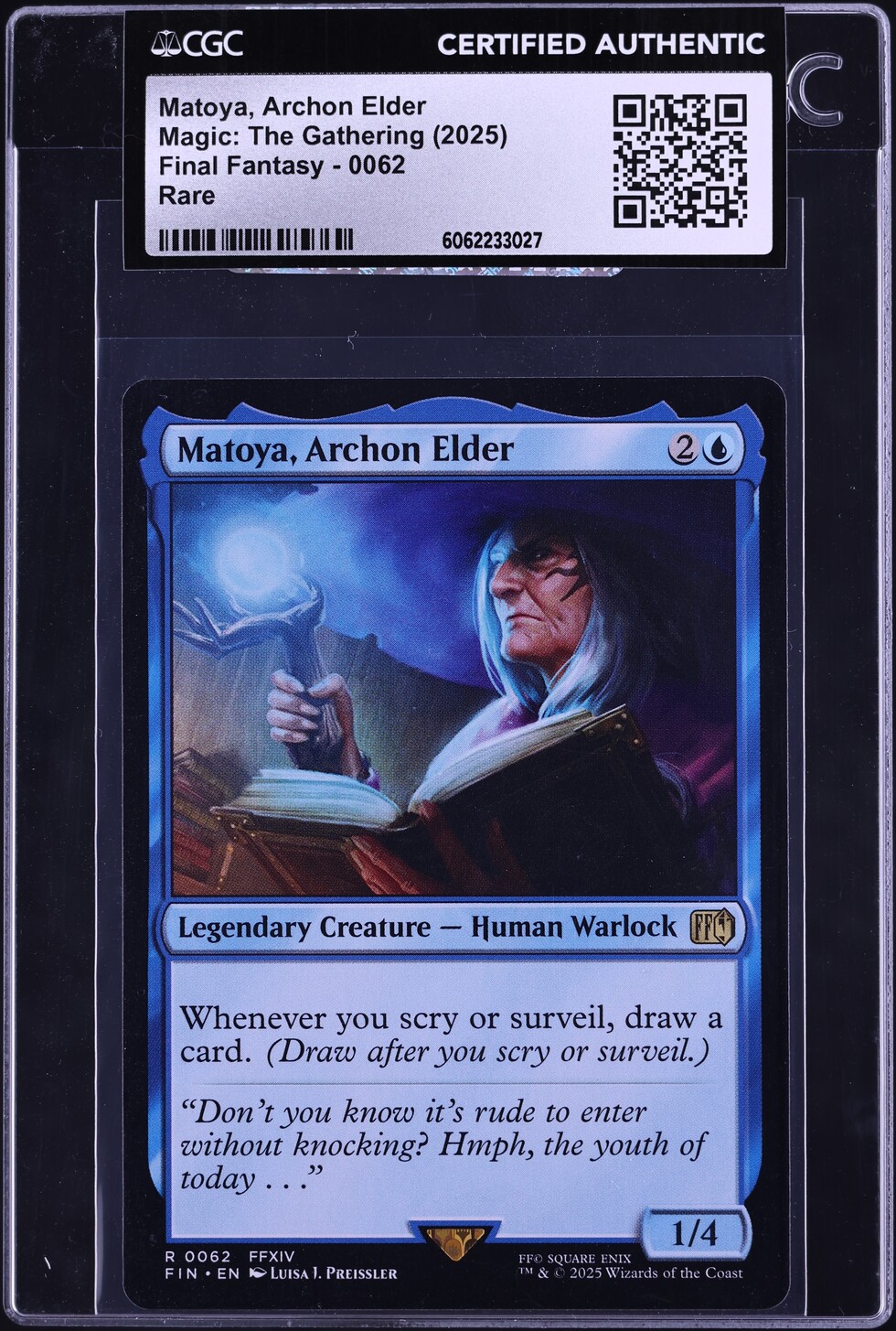 2025 Magic The Gathering MTG Final Fantasy Matoya, Archon Elder #0062 ...