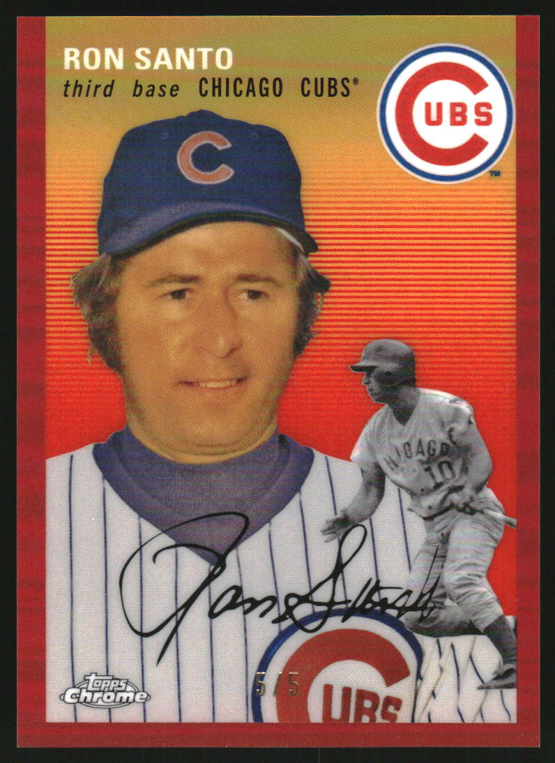 2023 Topps Chrome Platinum Anniversary Red Refractors #481 Ron Santo /5 ...