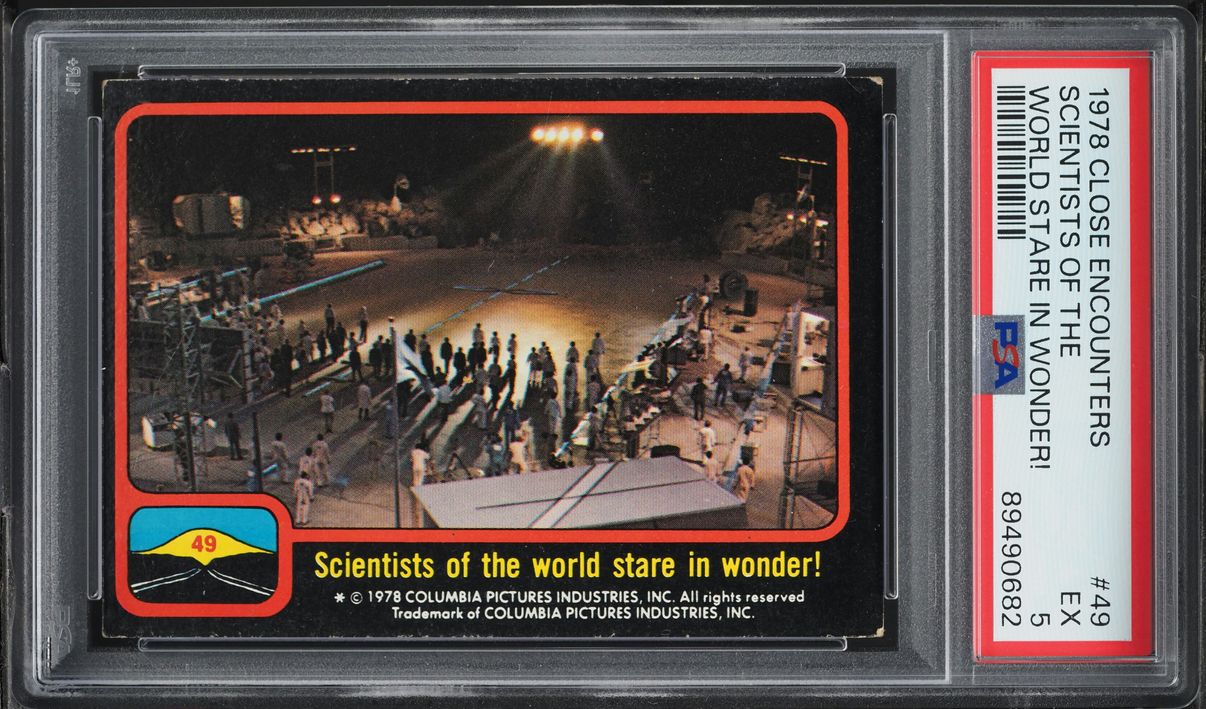 1978 Close Encounters Scientists Of The World Stare In Wonder! #49 PSA ...