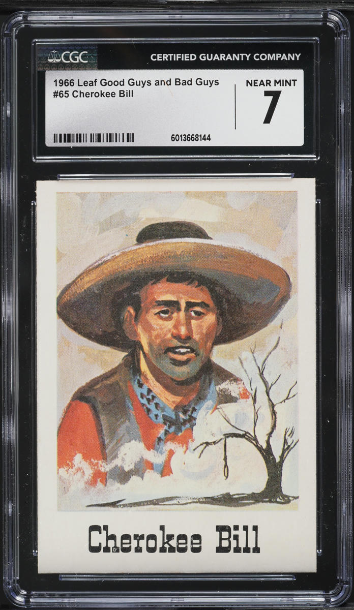 1966 Leaf Good Guys & Bad Guys Cherokee Bill #65 CGC 7 NRMT on Fanatics ...