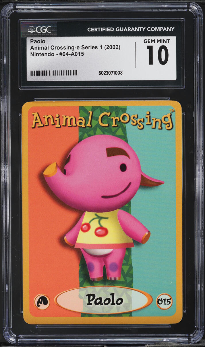 2002 Nintendo Animal Crossing-e Series 1 Paolo #04-A015 CGC 10 GEM MINT ...