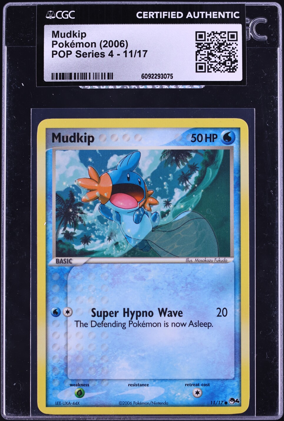 2006 Pokemon POP Series 4 Mudkip #11 CGC AUTH on Fanatics Collect