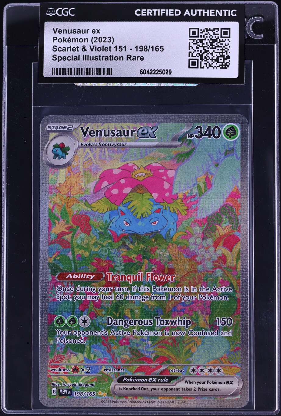 2025 Pokemon Scarlet & Violet 151 SIR Venusaur ex #198 CGC AUTH on ...