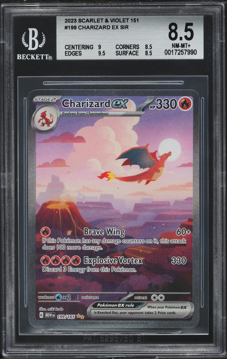 2023 Pokemon SV 151 Special Illustration Rare Charizard ex #199 PSA 9 ...