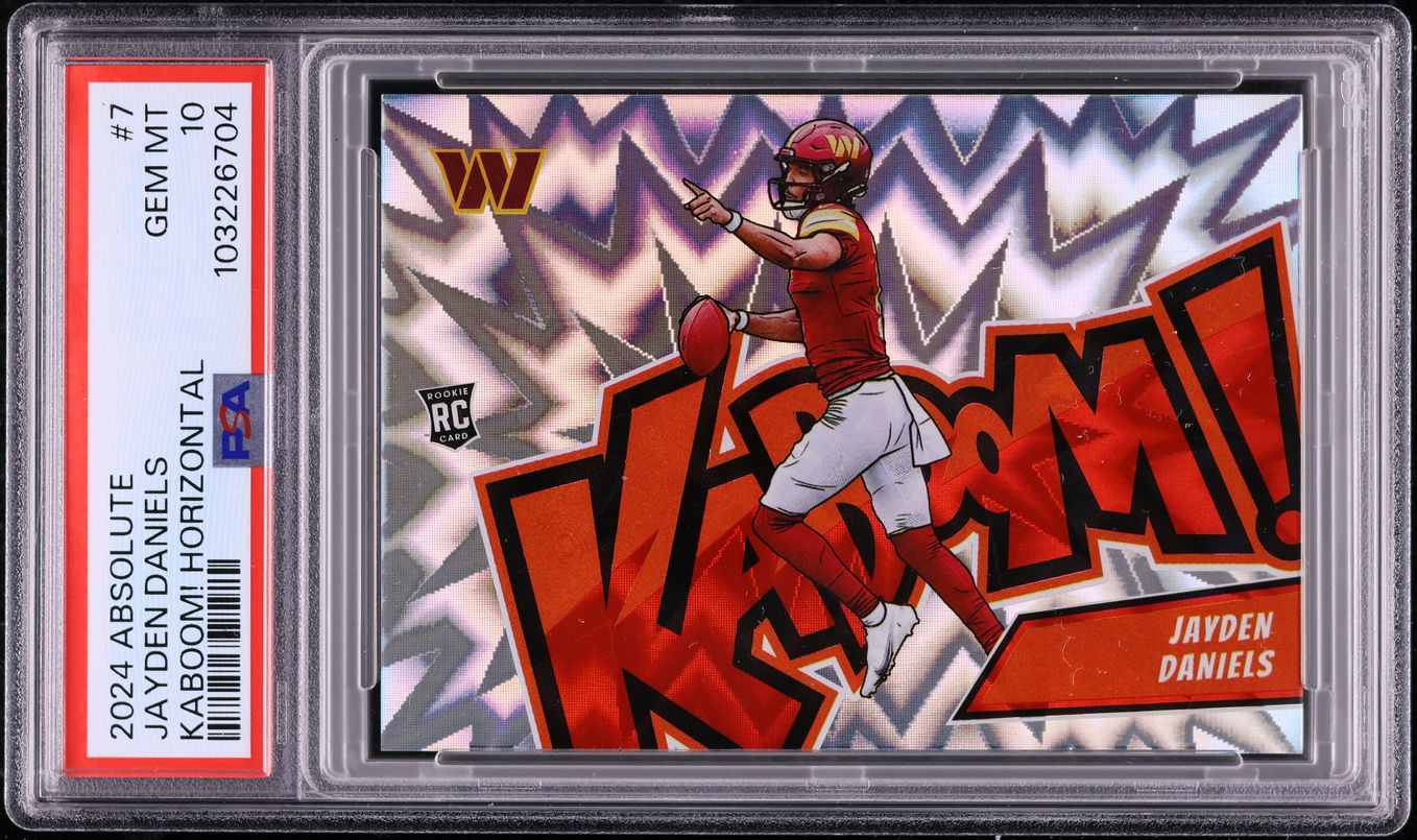 2024 Kaboom! Horizontal Jayden Daniels ROOKIE #7 PSA 10 GEM MINT on Fanatics Collect