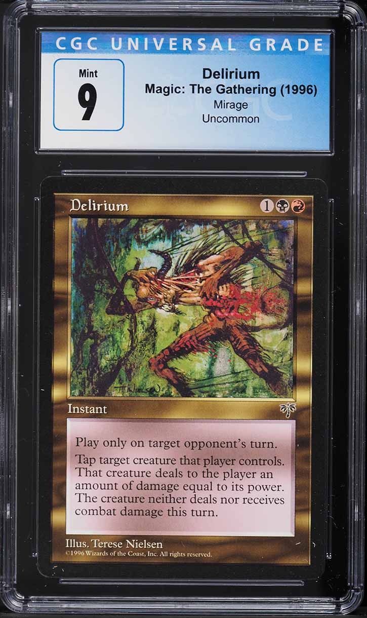 1996 Magic The Gathering MTG Mirage Delirium CGC 9 MINT on Fanatics Collect