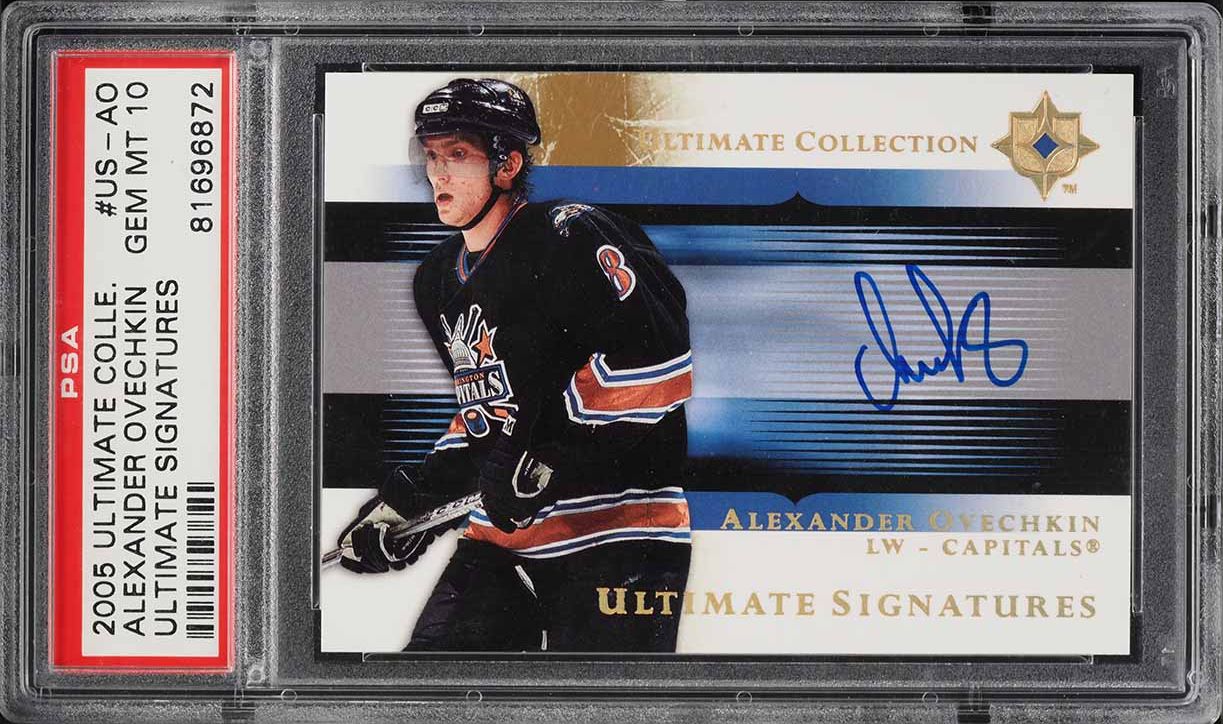 2005 Ultimate Collection Signatures Alexander Ovechkin ROOKIE AUTO PSA ...
