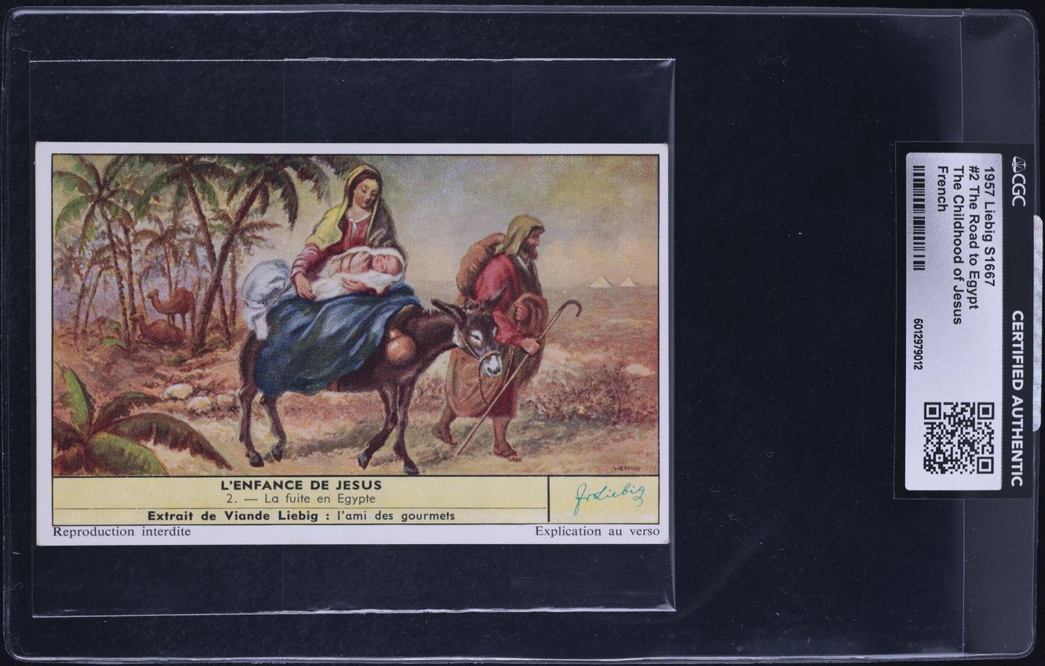 1957 Liebig S1667 French The Childhood Of Jesus The Road To Egypt #2 ...