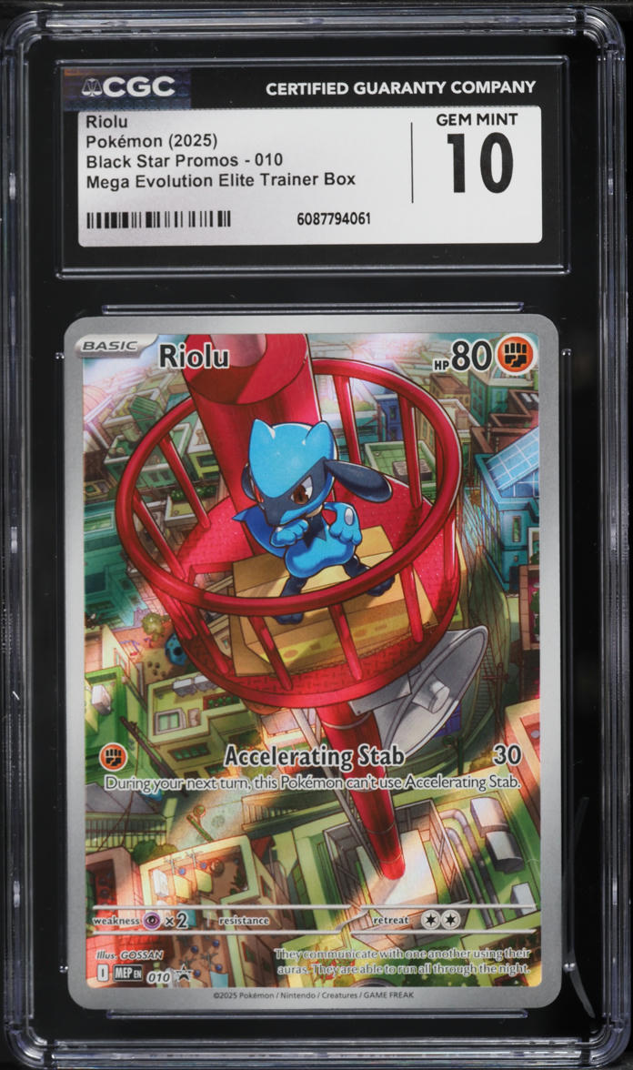 2025 Pokemon Promo Mega Evolution Elite Trainer Box Alt Art Riolu #10 ...