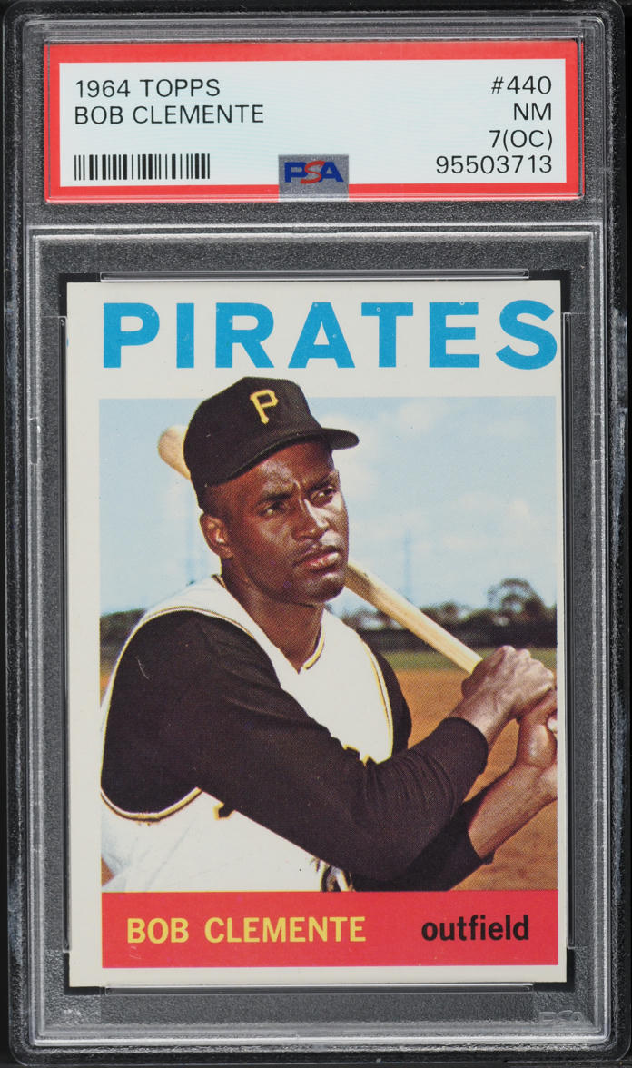 1964 Topps Roberto Clemente #440 PSA 7(oc) NRMT on Fanatics Collect