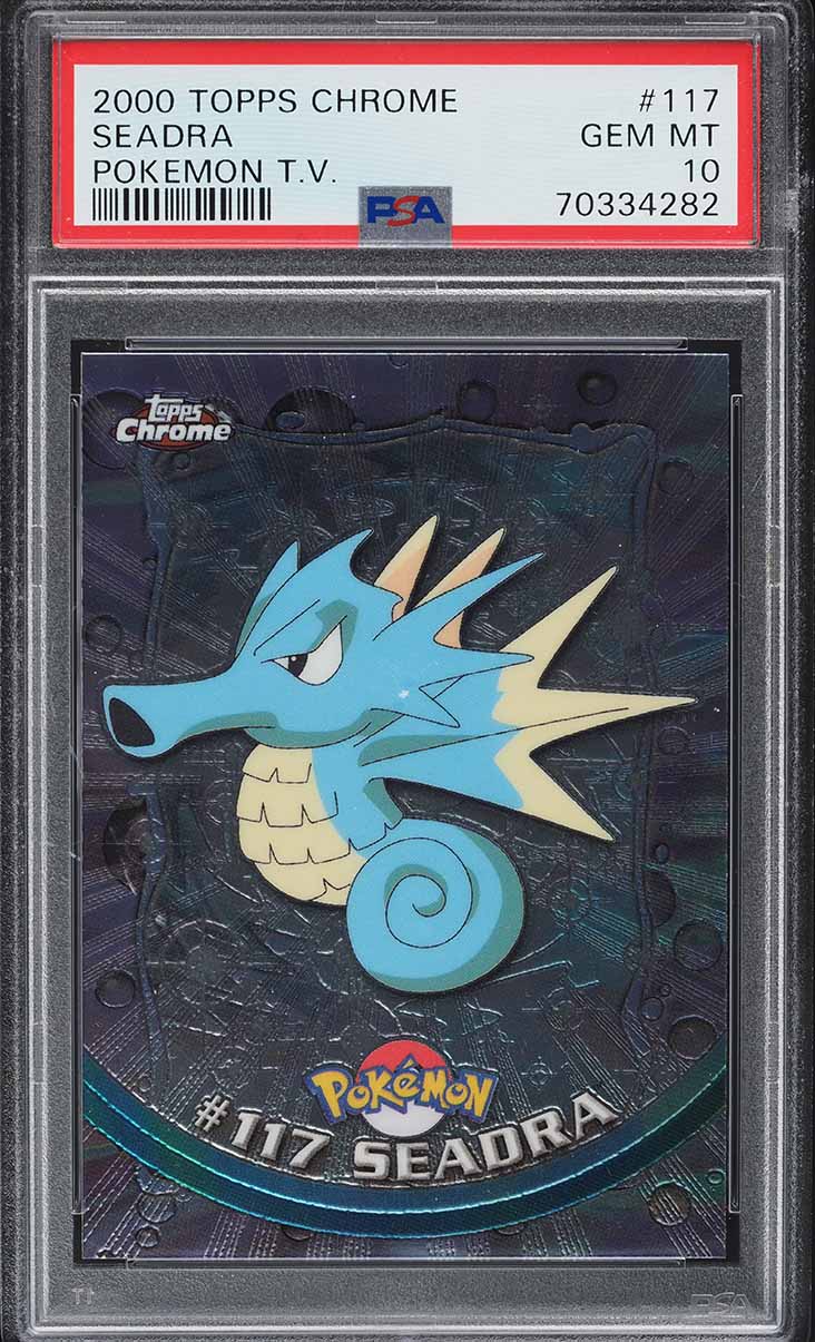 2000 Topps Chrome Pokemon Series 2 Seadra #117 PSA 10 GEM MINT on Fanatics Collect