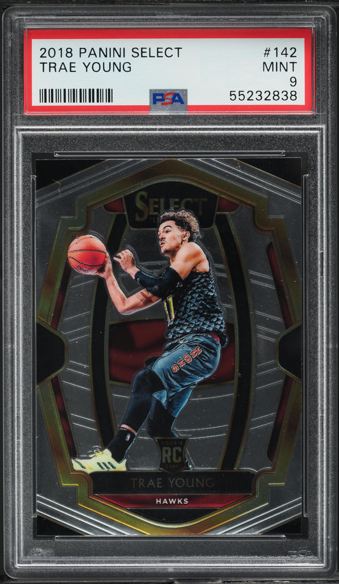 2018 Select Premier Level Trae Young ROOKIE #142 PSA 9 MINT on Fanatics ...