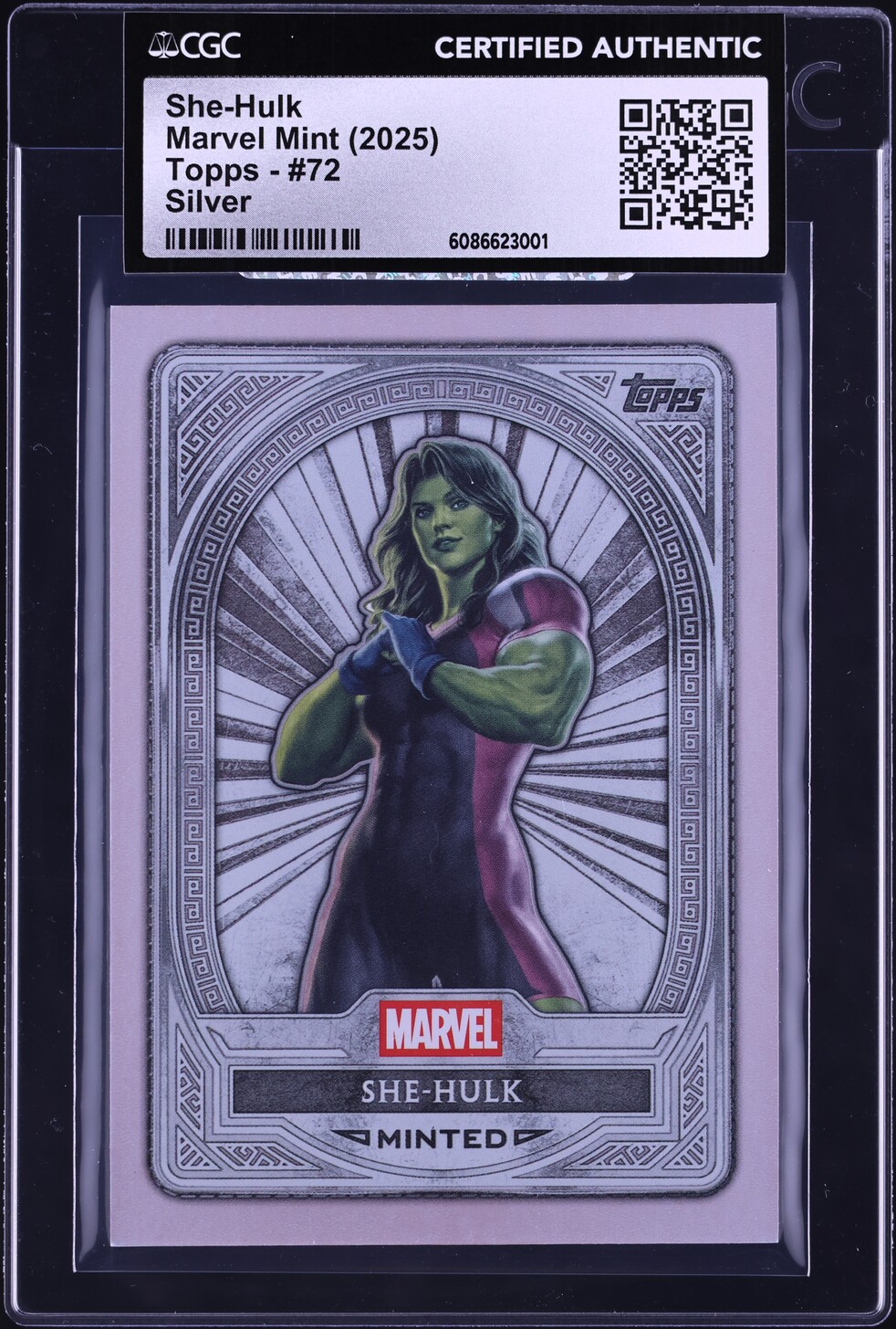 2025 Topps Marvel Mint Silver She-Hulk #72 CGC AUTH on Fanatics Collect