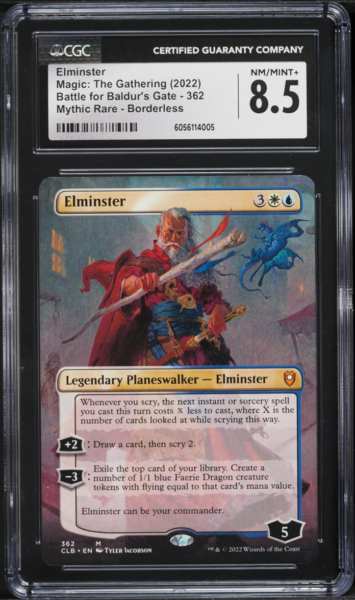 2022 Magic The Gathering Battle For Baldur's Gate Borderless Elminster ...