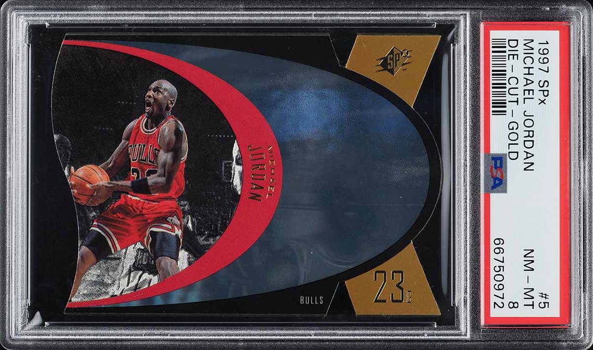 1997 SPx Gold Michael Jordan #5 PSA 8 NM-MT on Fanatics Collect