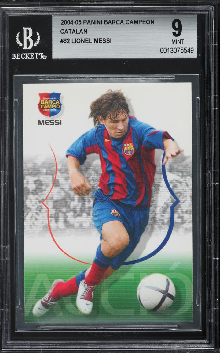 2004 Panini Sports Mega Cracks Barca Campeon Lionel Messi ROOKIE #35 ...