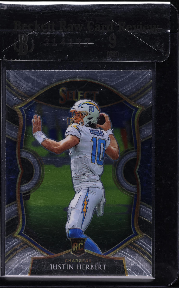 2020 Select Concourse Justin Herbert ROOKIE #44 BGS RCR 9 on Fanatics ...