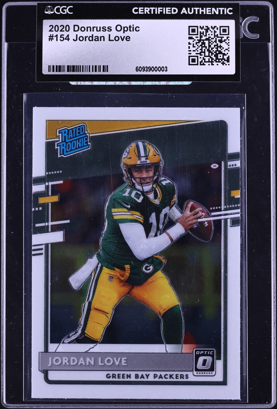 2020 Donruss Optic Jordan Love ROOKIE #154 CGC AUTH on Fanatics Collect